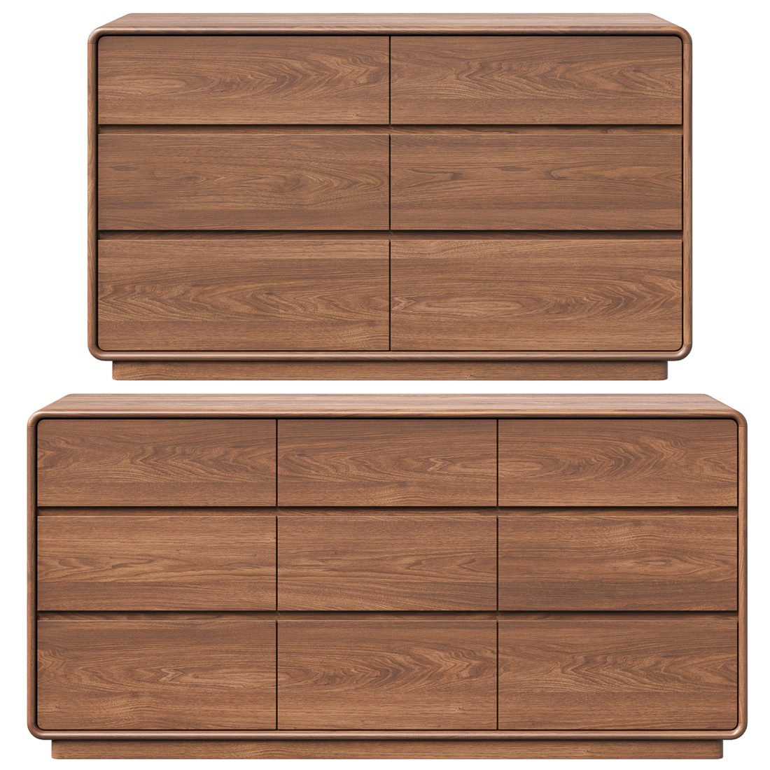Gva Wood Solid Wood Chest Of Drawers - 3D Model for VRay, Corona