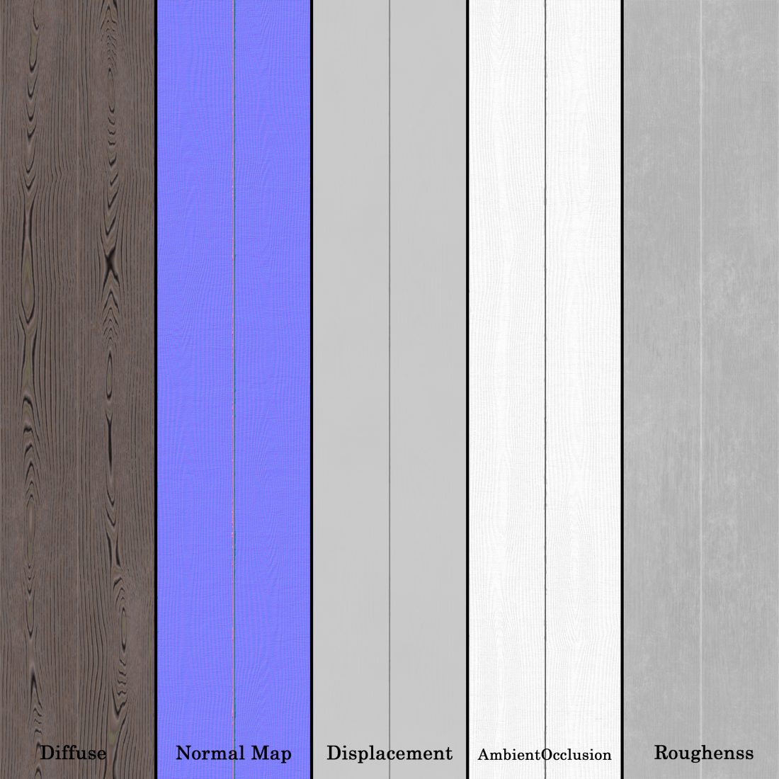 Charred Wood Planks (seamless) Texture / PBR Material | CGMood