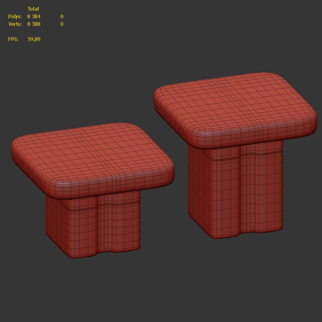 Tau 40 Murano Table Reflex 3D Model for Corona | CGMood