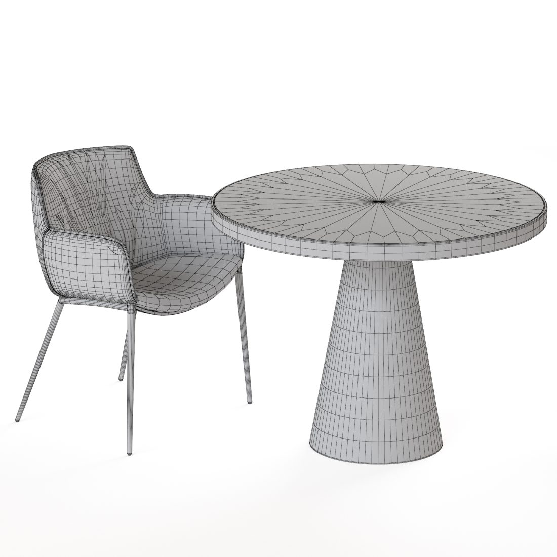Cattelan Italia Saturno Bistrot And Rhonda - 3D Model for Corona, VRay