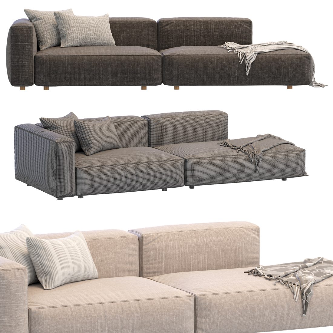 Cosima Modular Sofa By Bolia 3D Model for Corona | CGMood