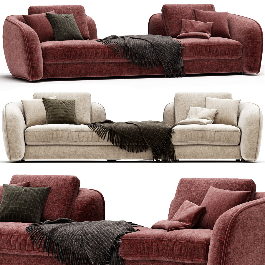 Levante Fabric Sofa By Black Tie 3D Model for Corona | CGMood