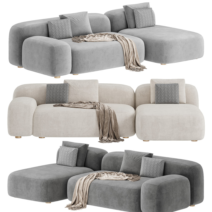 Ribble Sofa 2 - 3D Model for Corona