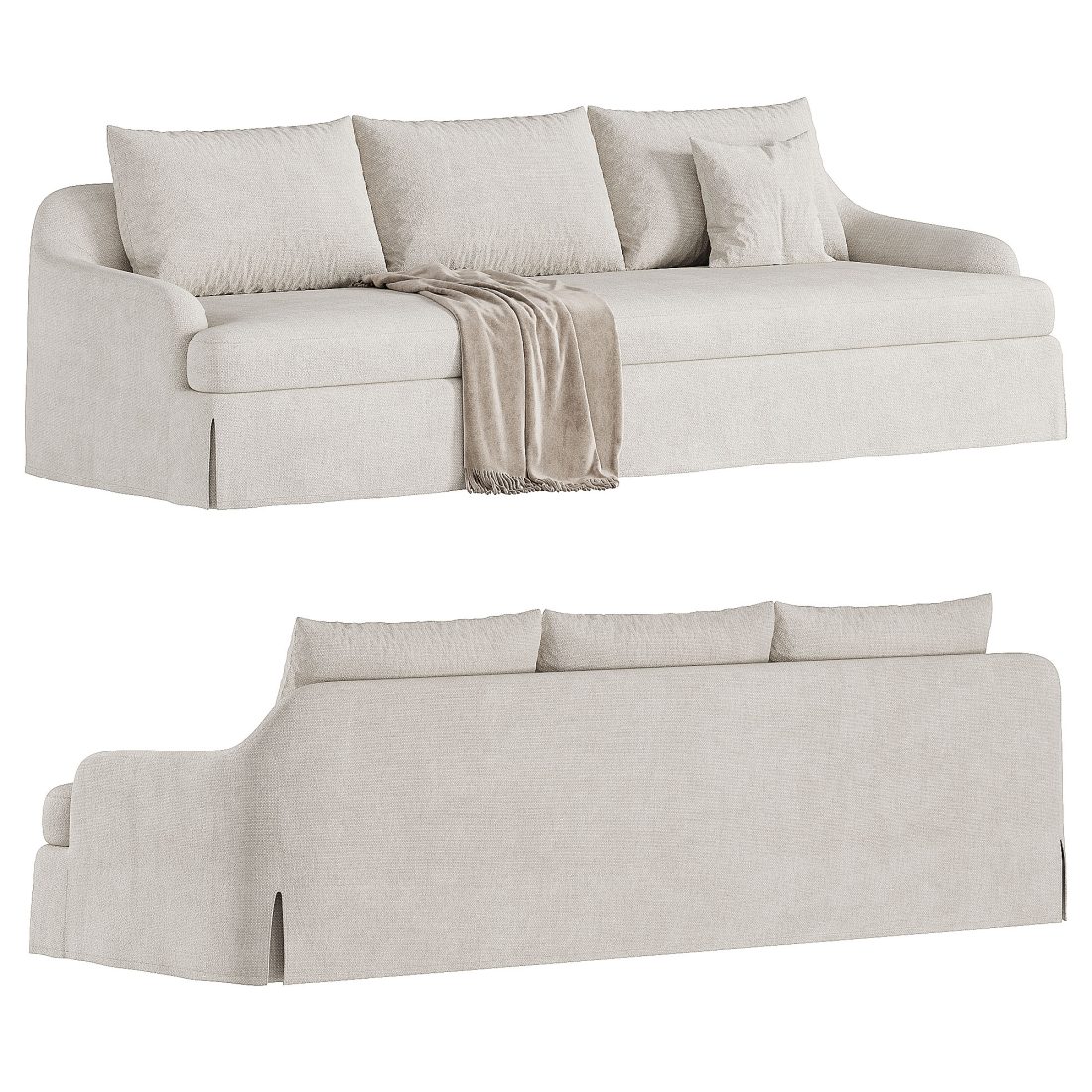 Vincent Van Duysen Sofa 01 - 3D Model for Corona