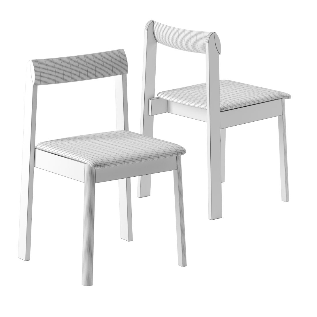 Blueprint Chair By Form & Refine - 3D Model for Corona