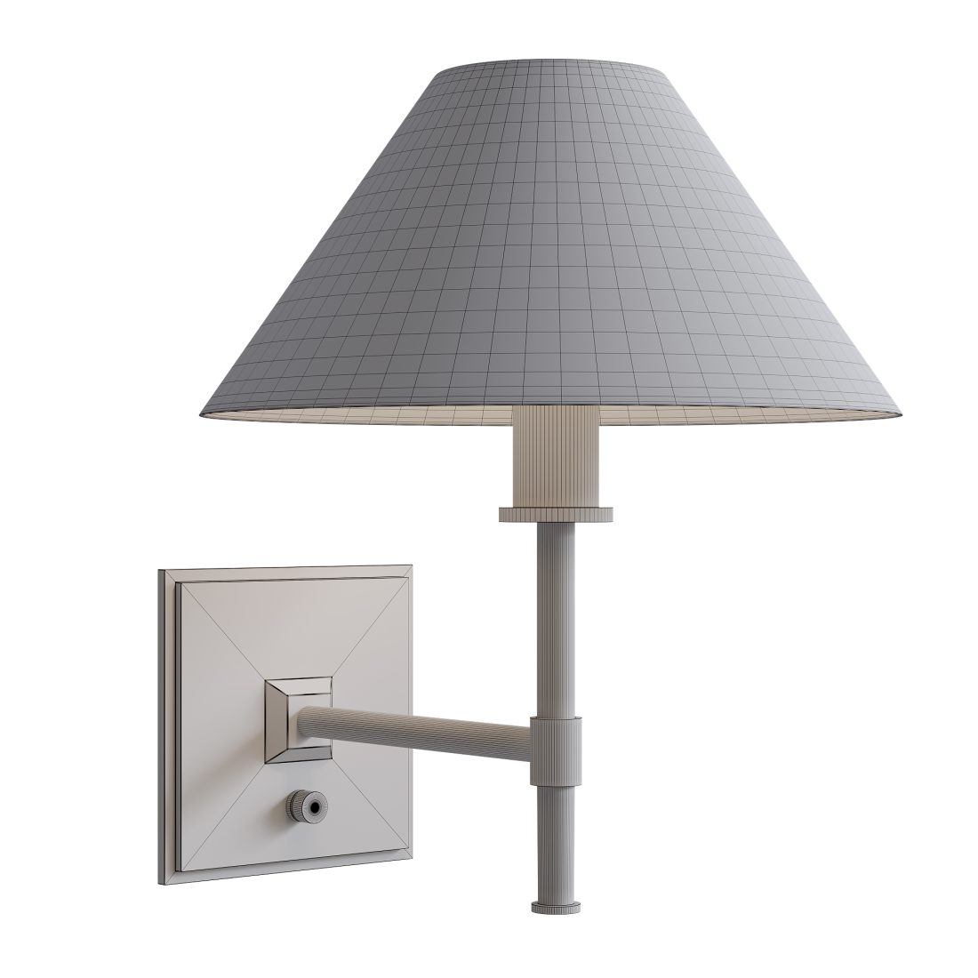 Rh Petite Candlestick Sconce Aged - 3D Model for Corona