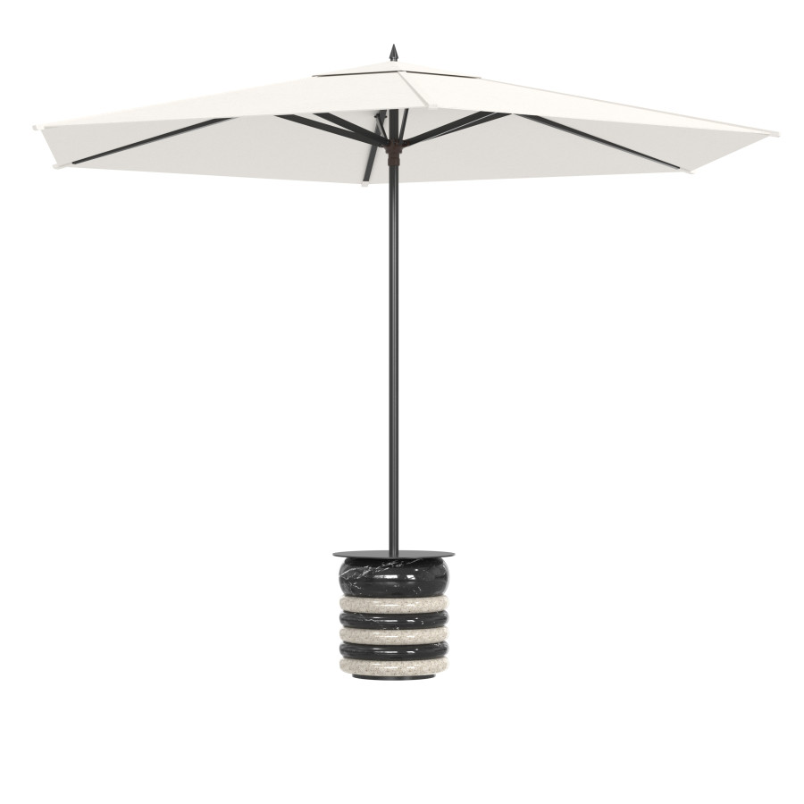 Contemporary Black White Parasol Base Body - 3D Model for Corona