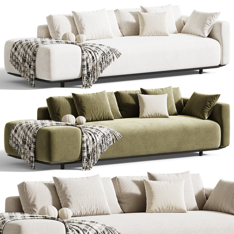 Billie Sofa By Casamania Horm - 3D Model for Corona