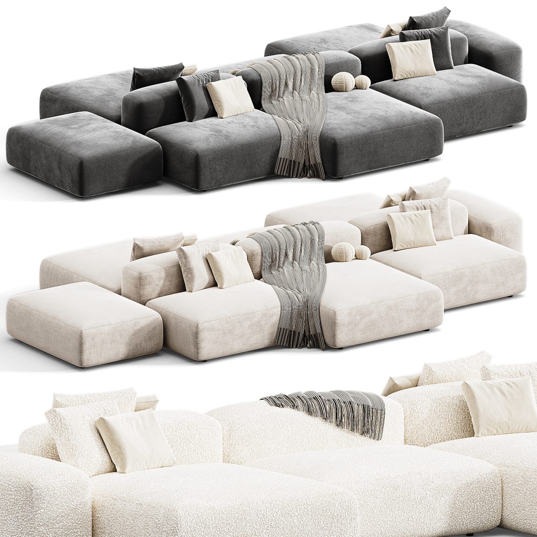 Plus Island Sofa 3D Model for Corona | CGMood