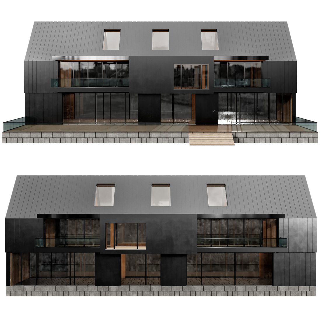 Modern House No32 3D Model for VRay, Corona | CGMood