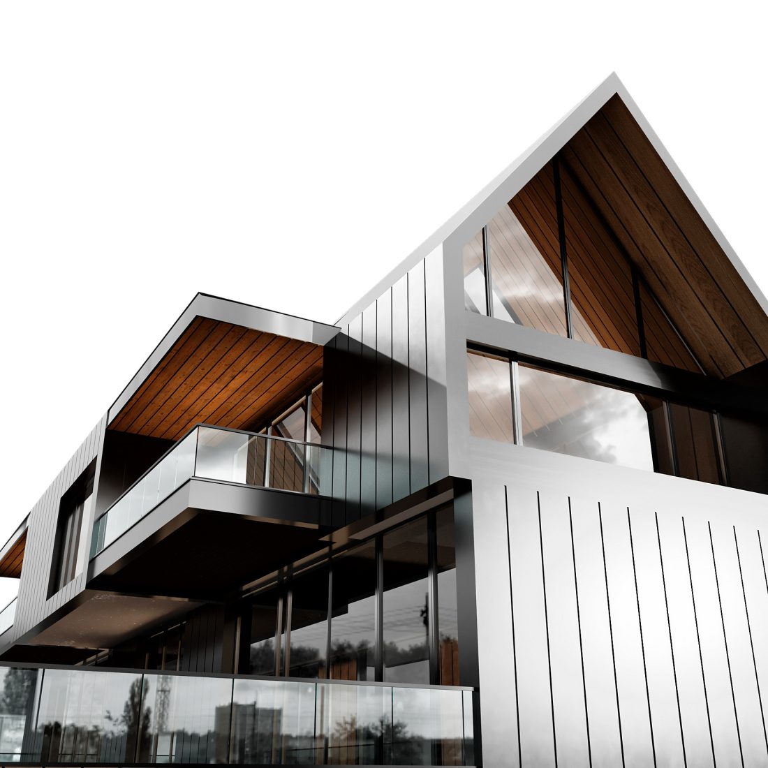 Modern House No32 3D Model for VRay, Corona | CGMood