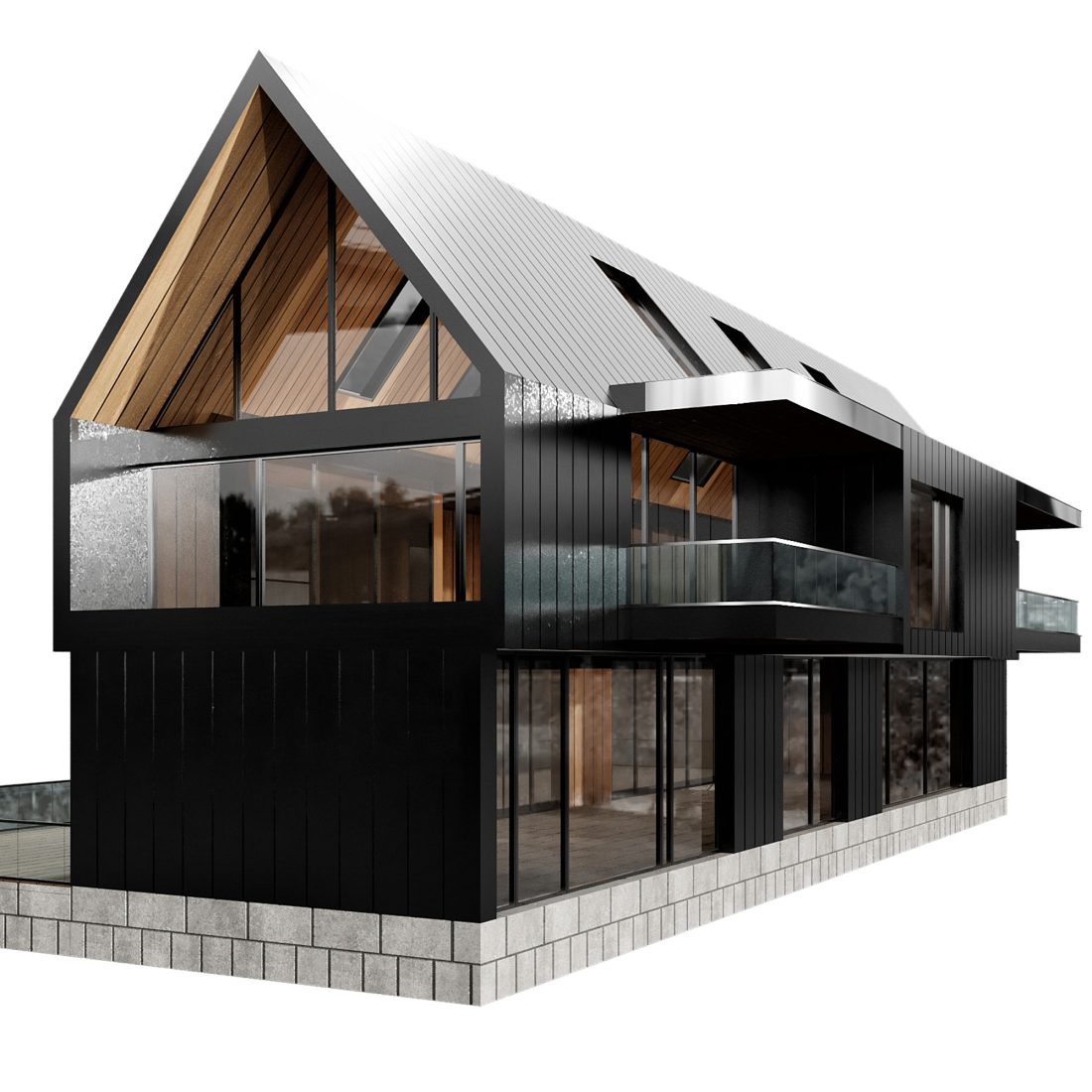Modern House No32 3D Model for VRay, Corona | CGMood