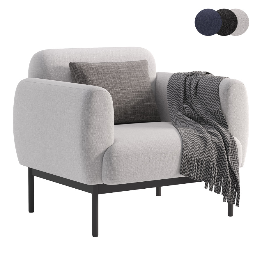 Puff Puff Lounge Chair - 3D Model for Corona