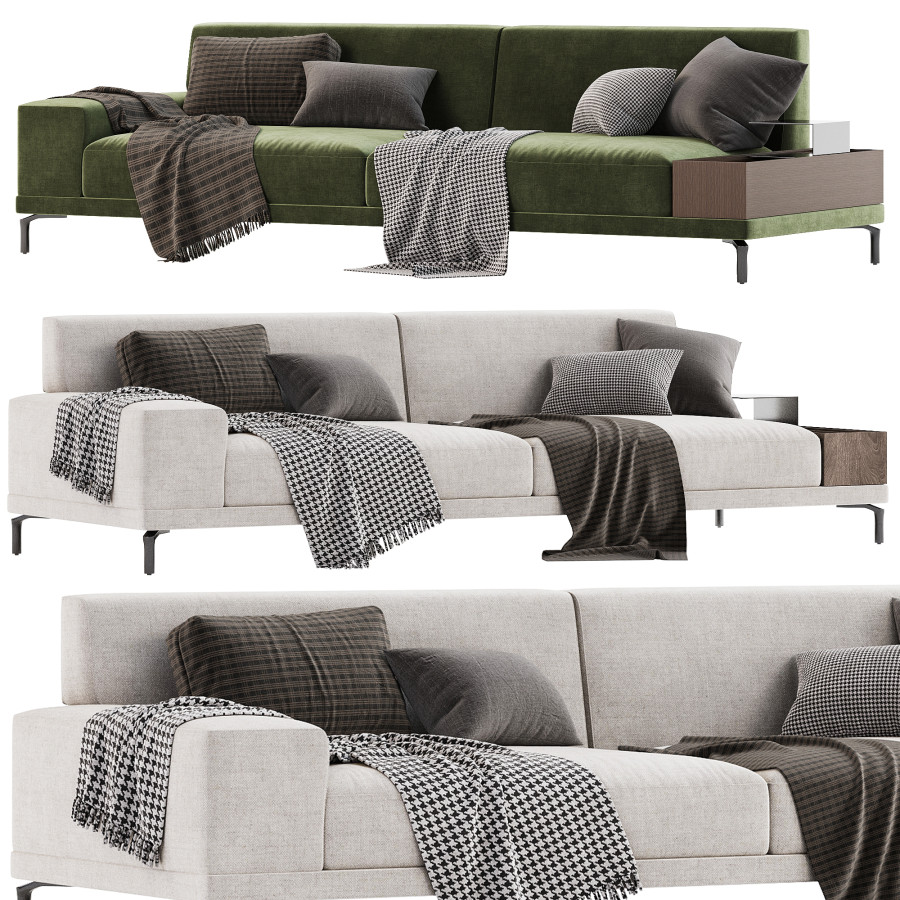 Ditre Italia Blake Sofa Set 02 3D Model for VRay, Corona | CGMood