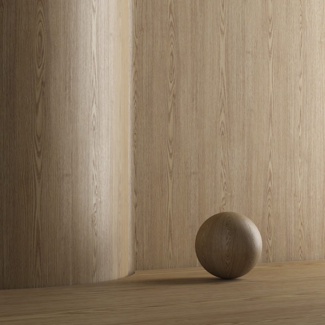 Wood Material Oak - 3D Model for VRay, Corona