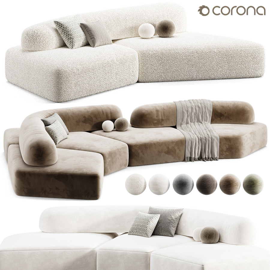 On The Rock Sofa 3D Model for Corona | CGMood