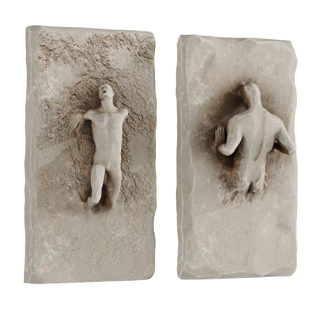 Human Sculptures 20 In Stone - 3D Model for VRay, Corona