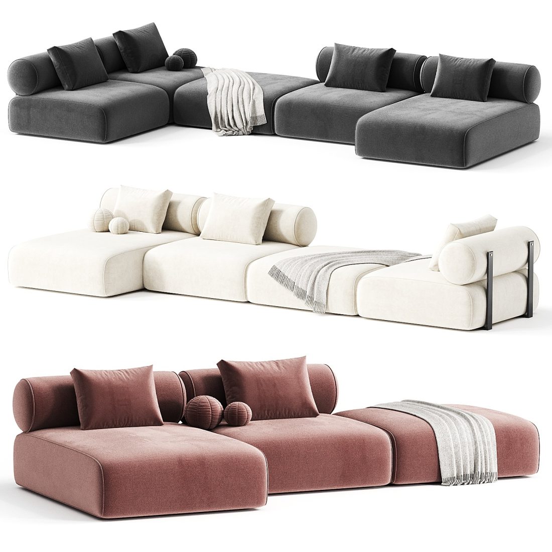 Contemporary Modular System 3D Model for Corona | CGMood