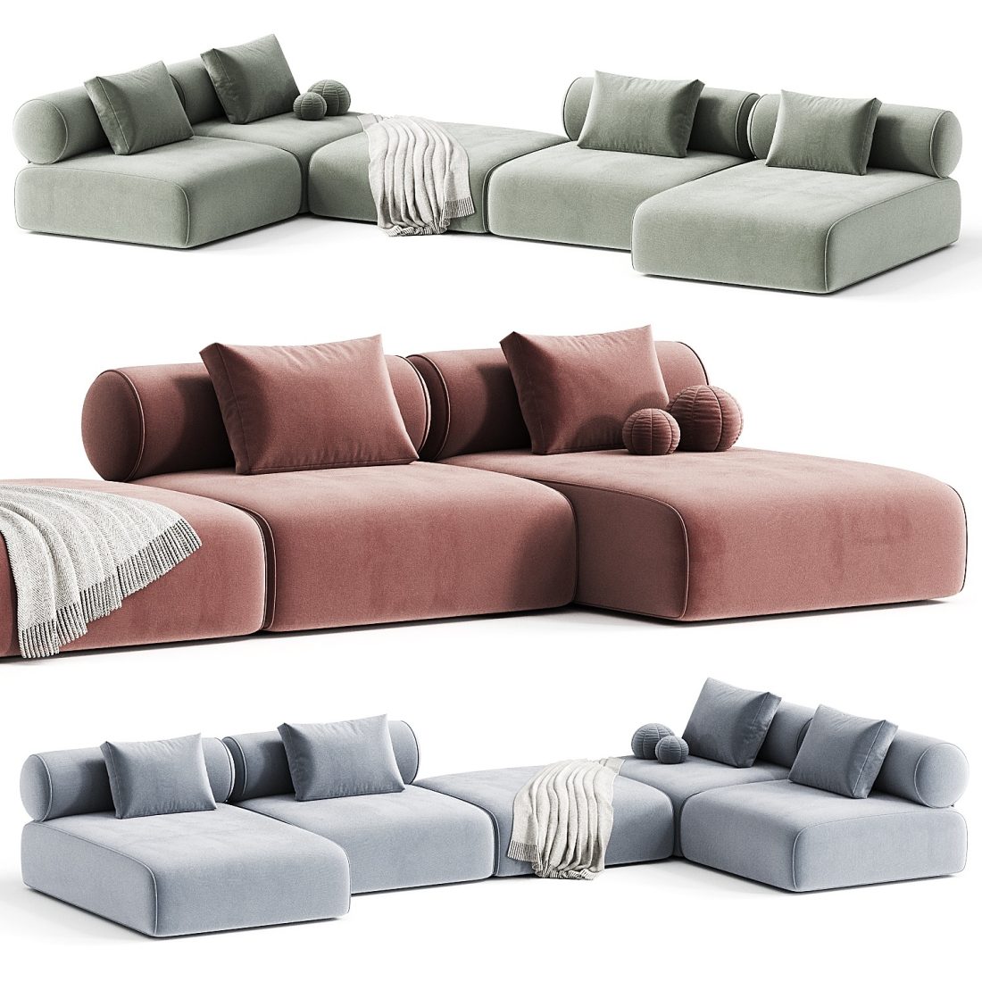 Contemporary Modular System 3D Model for Corona | CGMood
