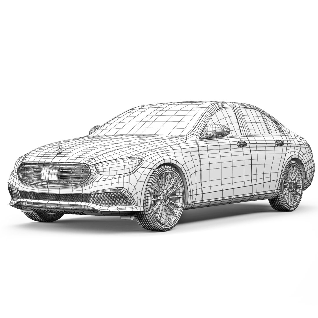 Mercedes-Benz E-class 2020 3D Model for VRay | CGMood