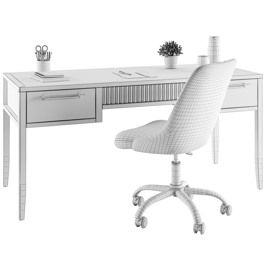 Moon Desk 3D Model for VRay, Corona | CGMood