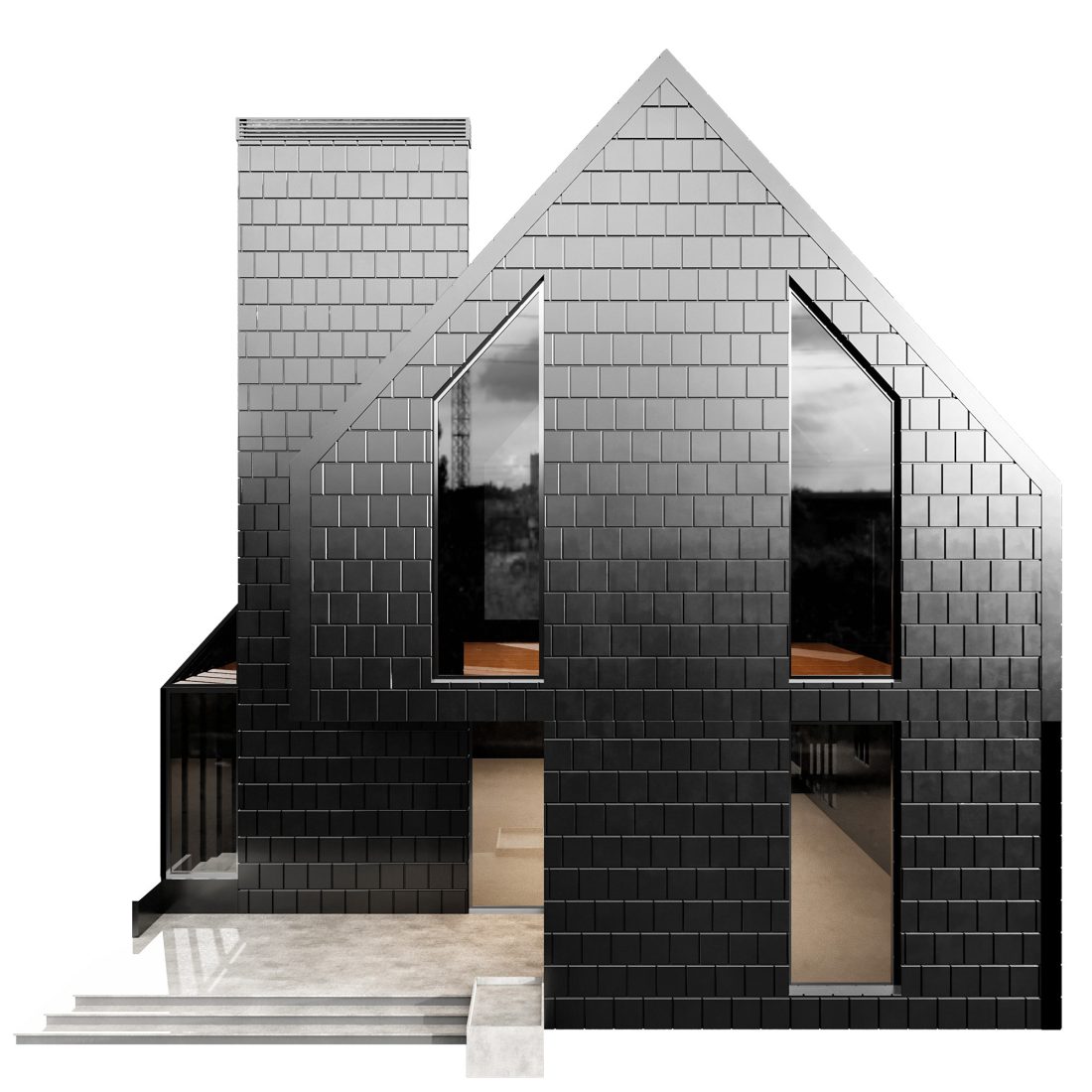 Modern House No34 3D Model for VRay, Corona | CGMood