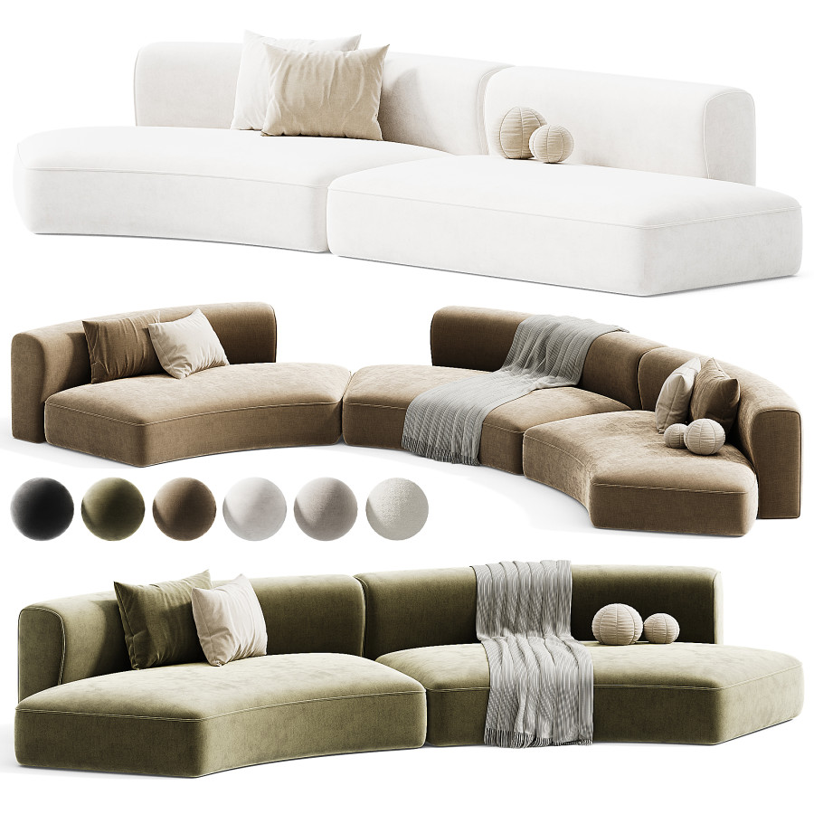 Mdf Italia Cosy Curve - 3D Model for Corona