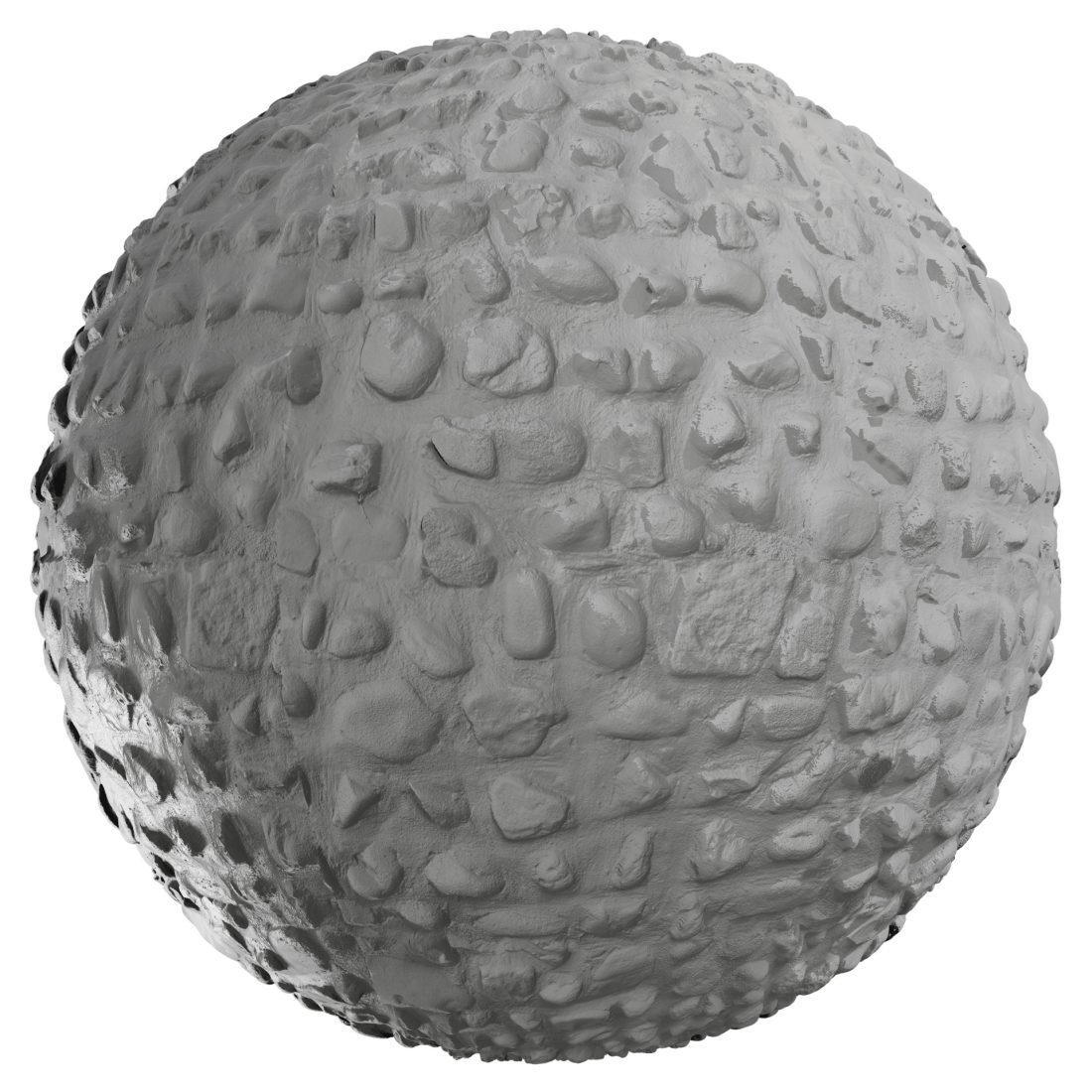 Pbr Stone Texture 07 – River Rock & Pebble Stone - 3D Model for