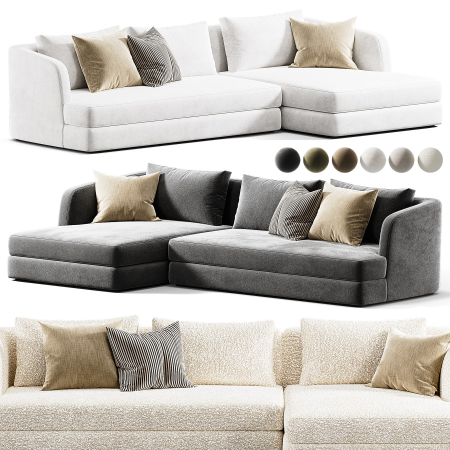 Barret By Flexform - 3D Model for Corona