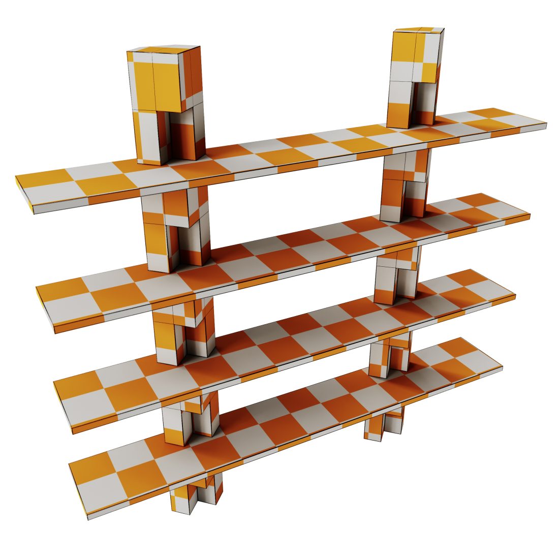 Mokko Galea Wood Bookcase 3D Model for Corona | CGMood