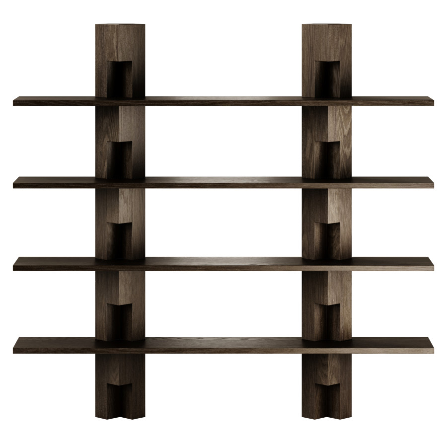 Mokko Galea Wood Bookcase 3D Model for Corona | CGMood