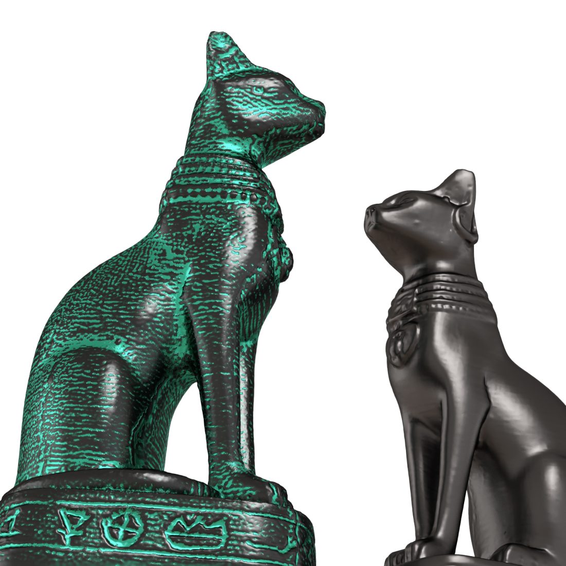 Egyptian Cat Figurine 3D Model for VRay | CGMood