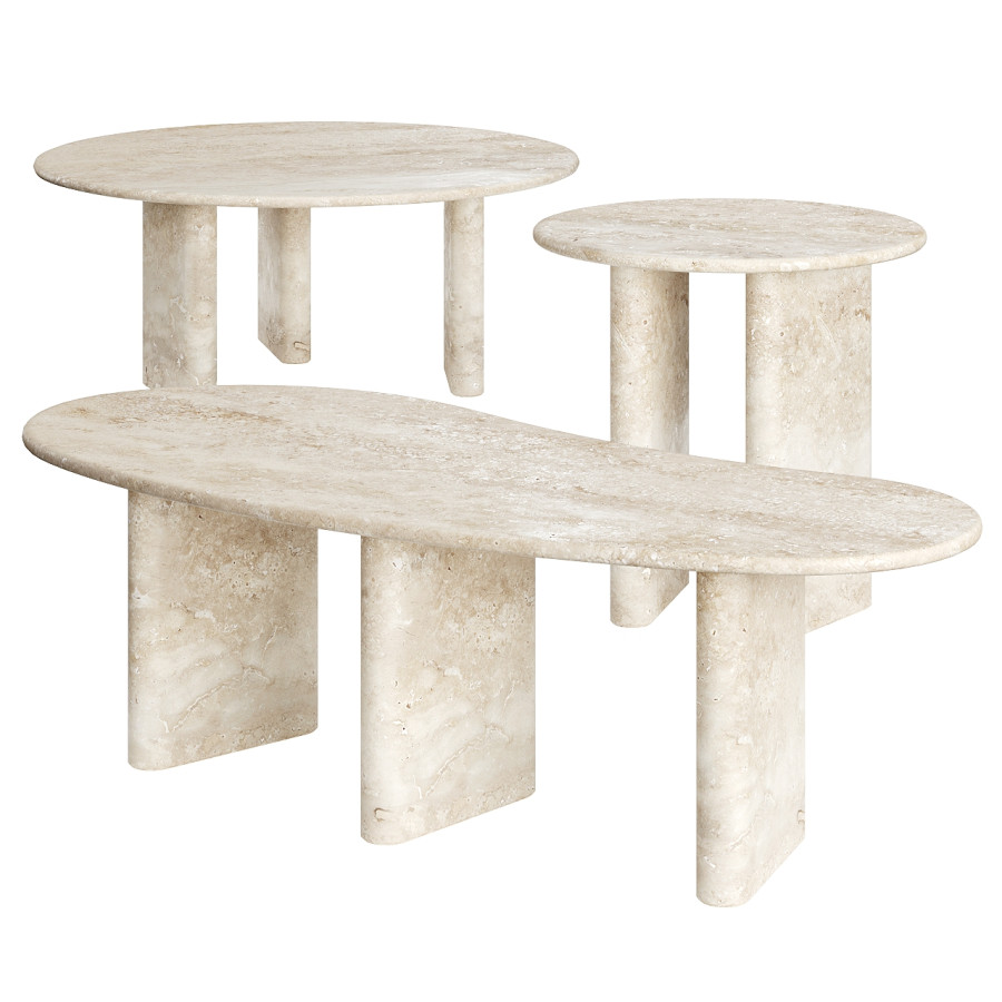 Treviso Coffee Tables By Kendo Mobiliario 3D Model for Corona | CGMood