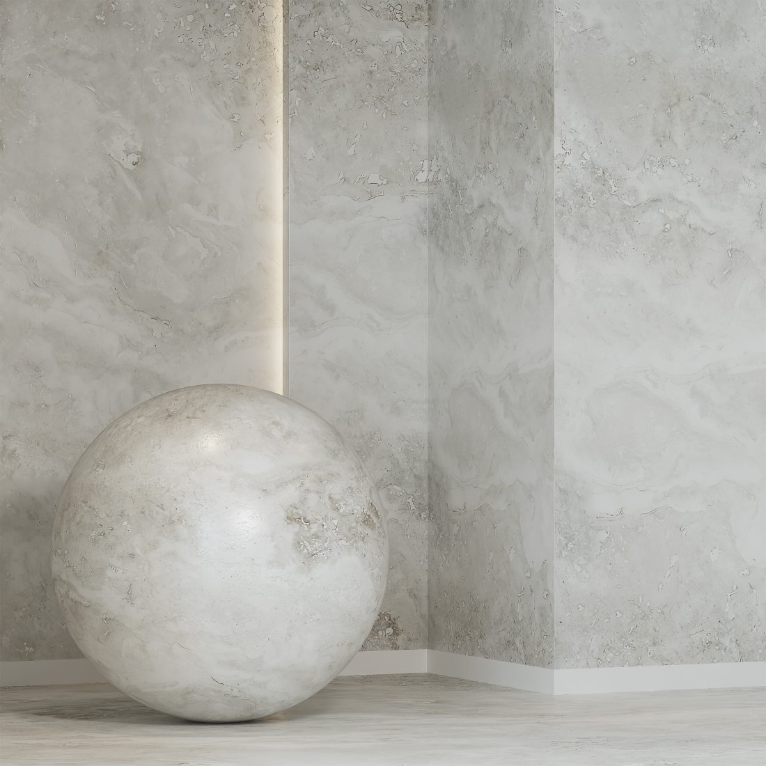 Decorative Stone_60 - 3D Model for VRay, Corona