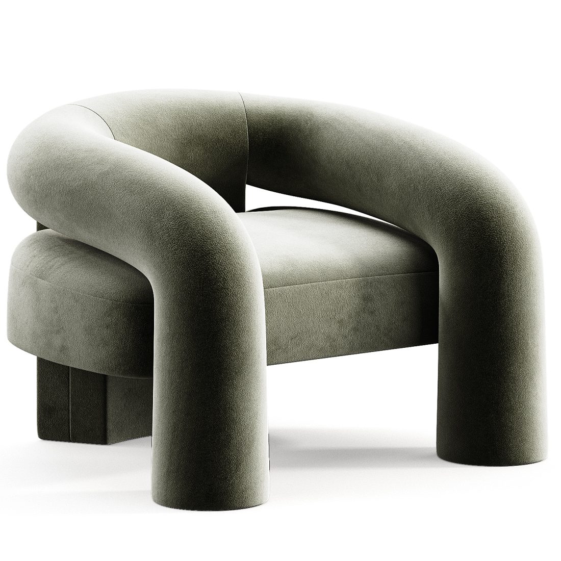 Sight Unseen Ian Felton Armchair - 3D Model for Corona