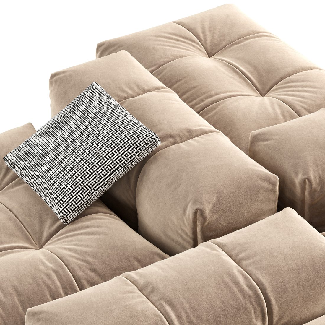 Pixel Modular Sofa 3D Model for Corona | CGMood