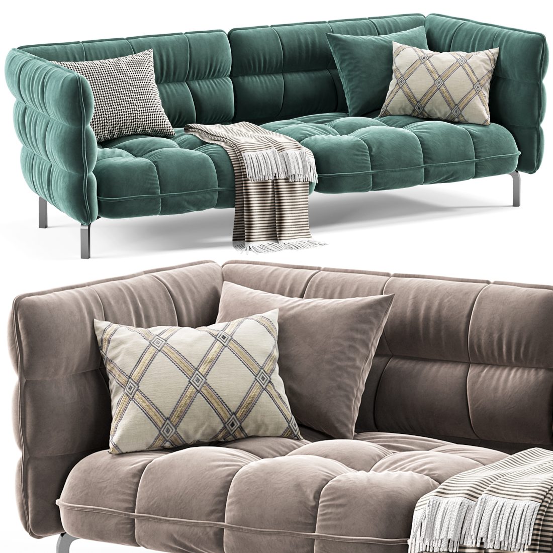 Husk Sofa - 3D Model for Corona