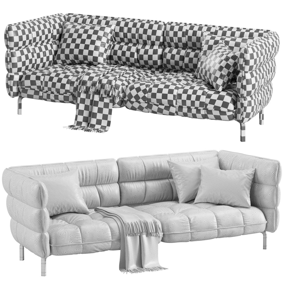 Husk Sofa 3D Model for Corona | CGMood