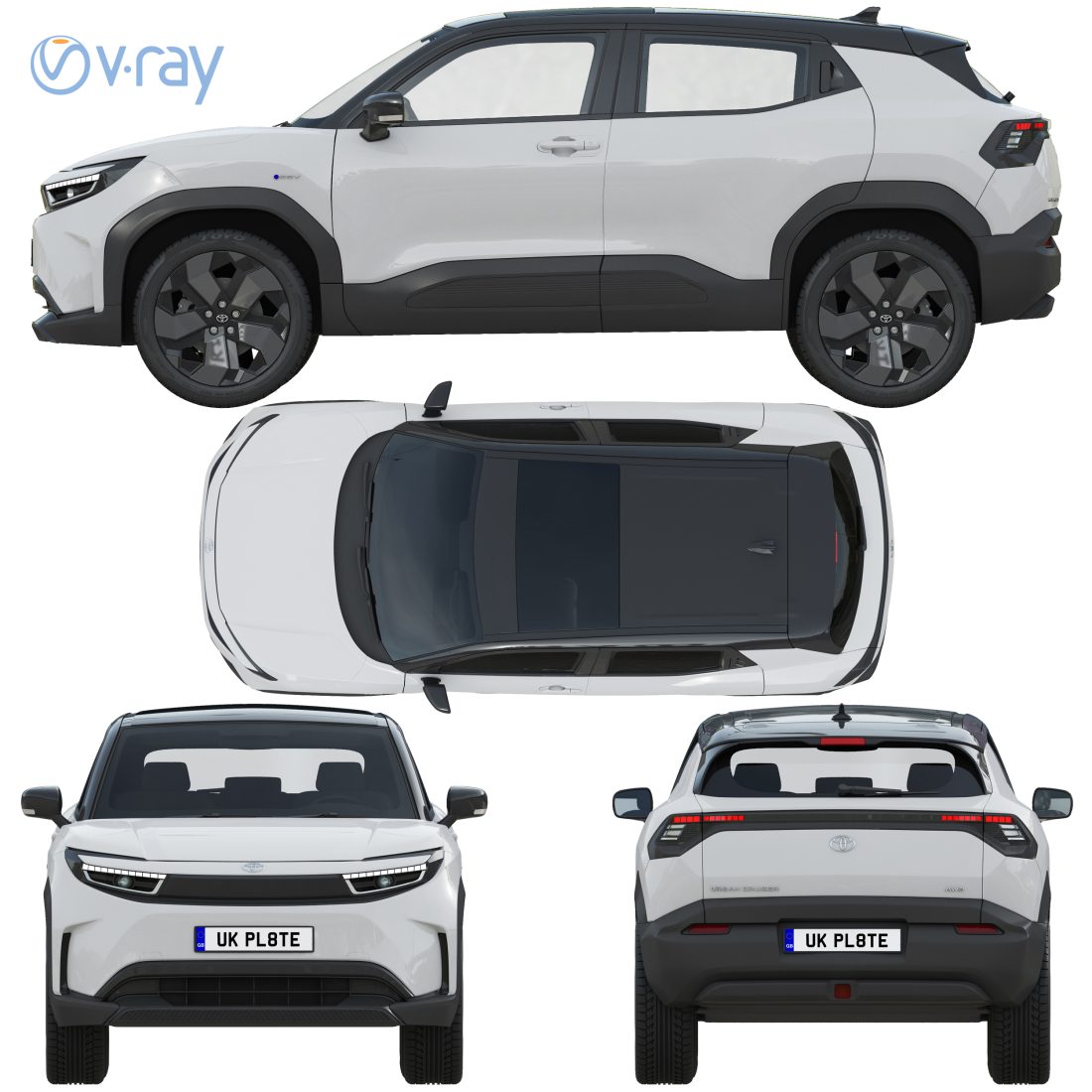 Toyota Urban Cruiser 2025 - 3D Model for VRay