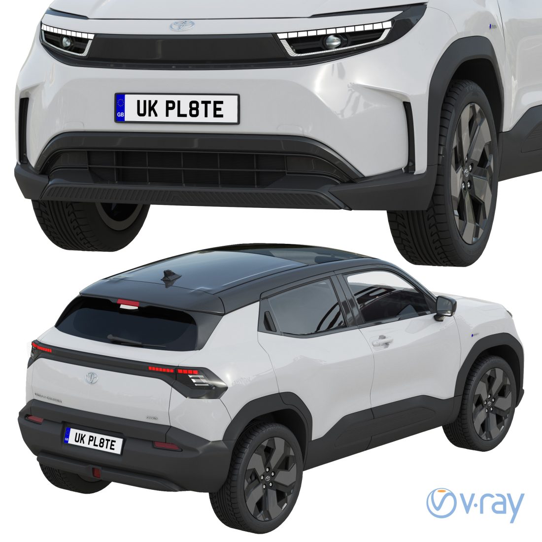Toyota Urban Cruiser 2025 - 3D Model for VRay