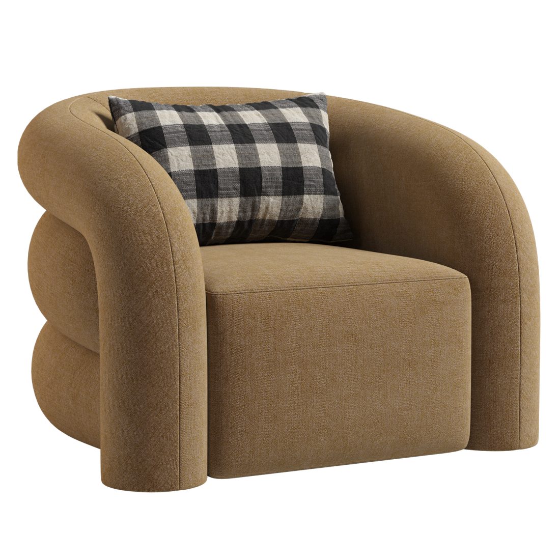 Novelle Armchair - 3D Model for VRay, Corona