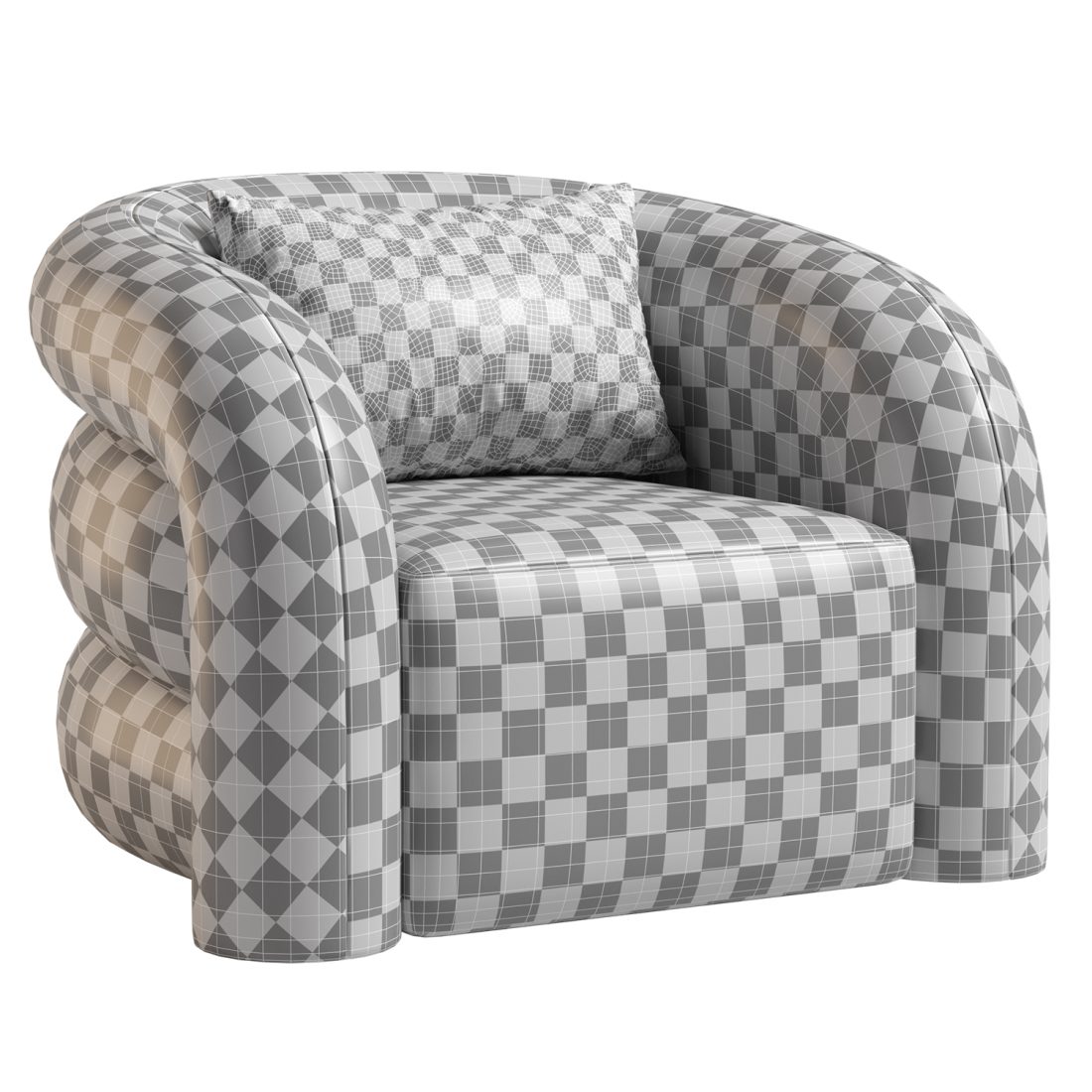 Novelle Armchair - 3D Model for VRay, Corona