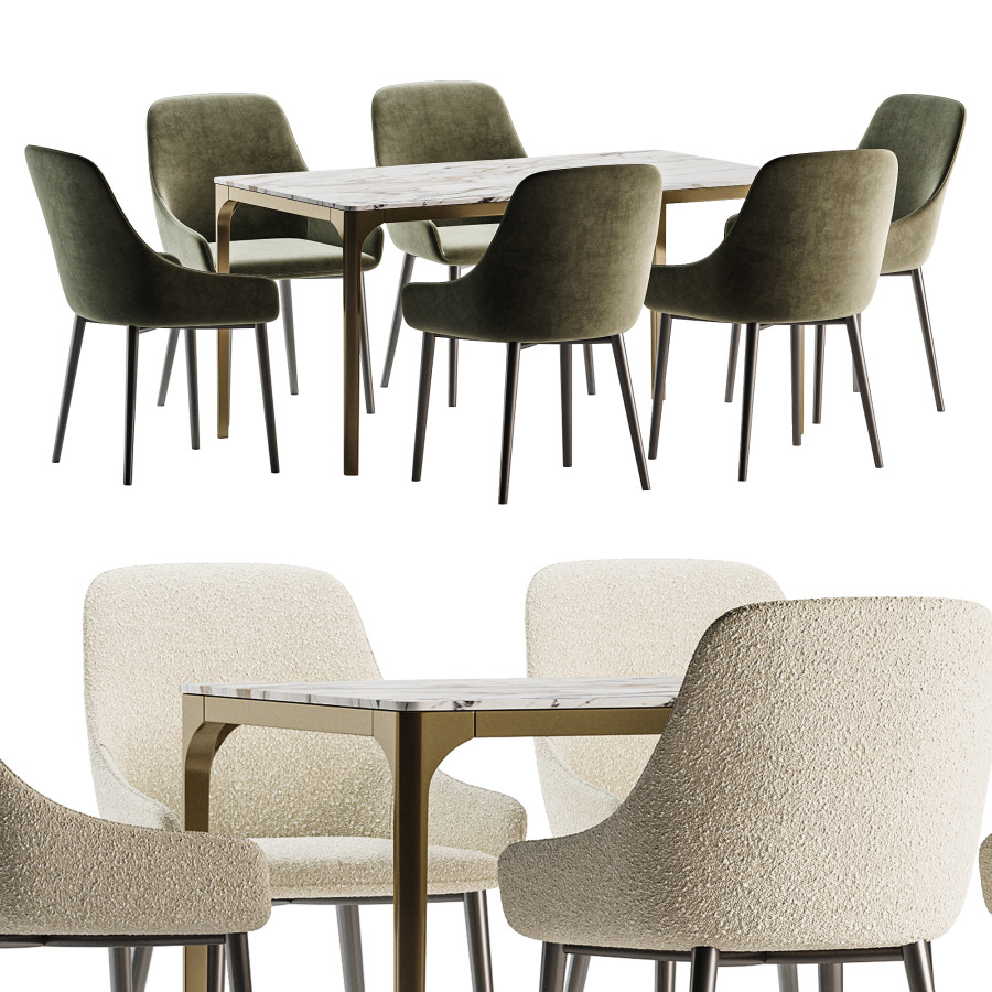 Acosta Chair Canto Table - 3D Model for Corona