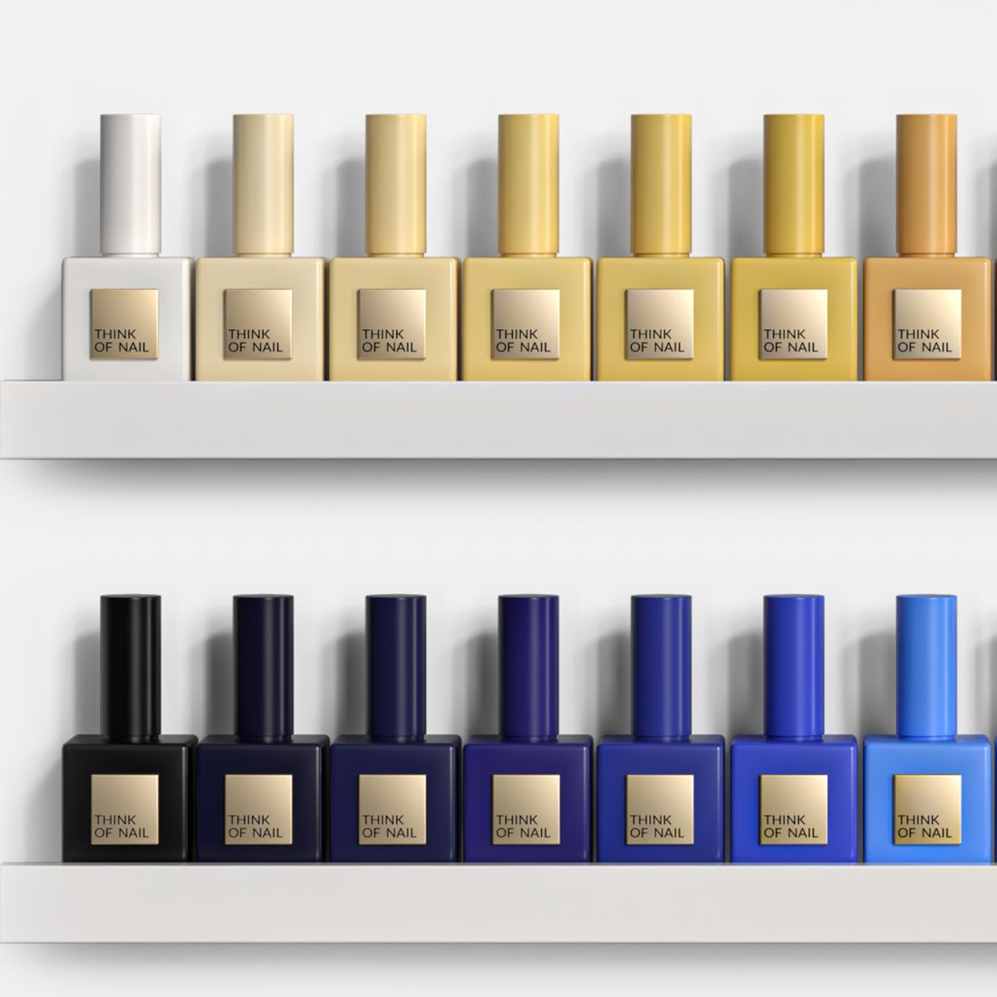 Nail Polish Set 02 - 3D Model for VRay, Corona