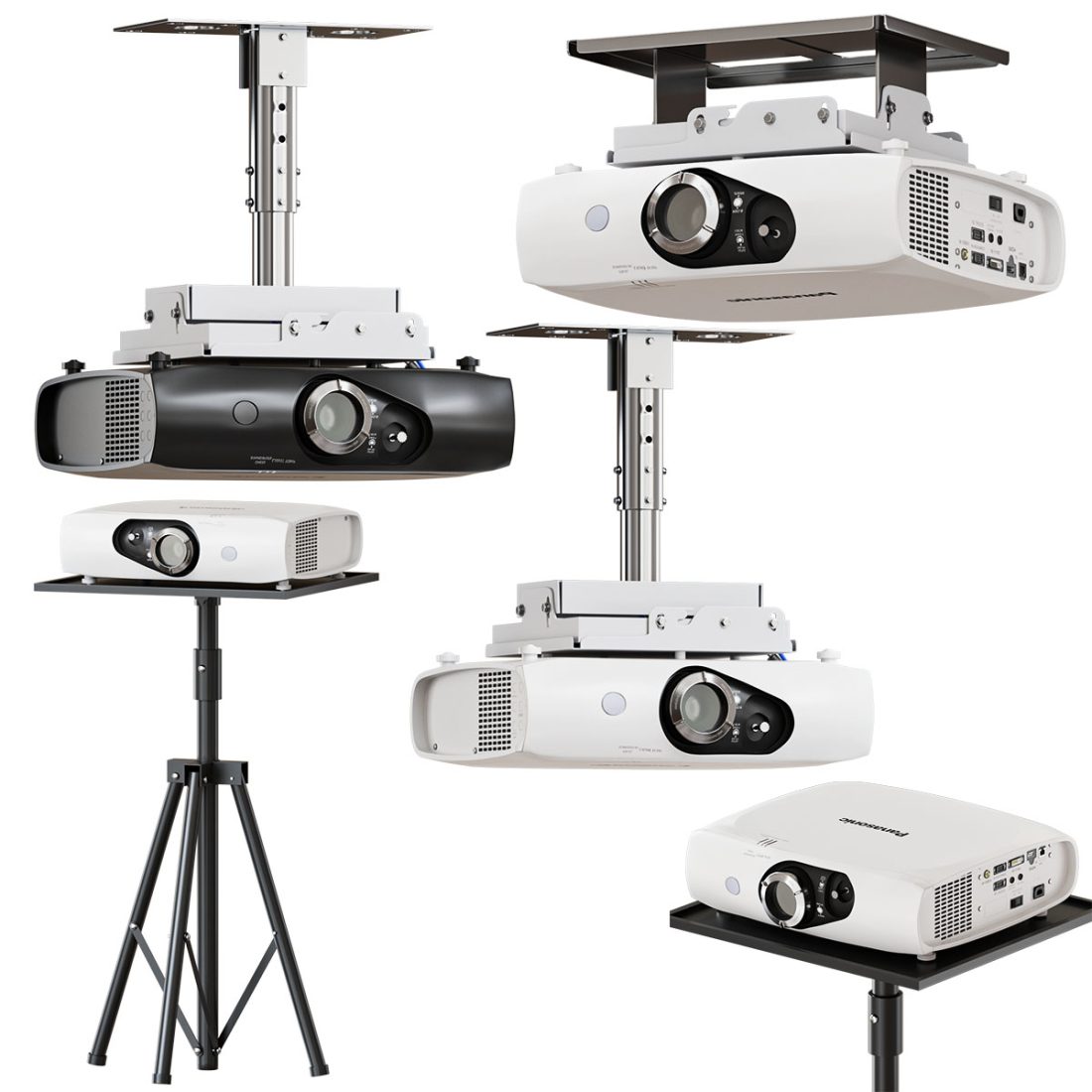 Panasonic Projector Set 3D Model for VRay, Corona | CGMood