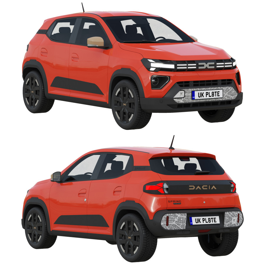 Dacia Spring 2025 3D Model for VRay | CGMood
