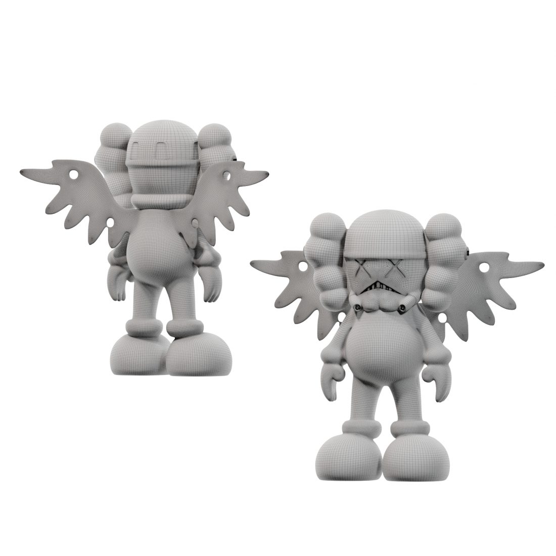 Modern Trend Kaws Figures-cr - 3D Model for Corona