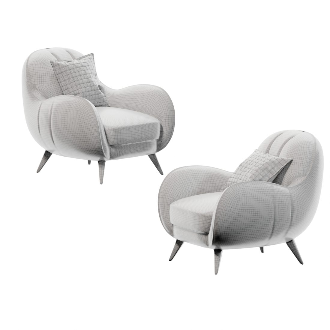 Modern Lounge Chair Lounge Sofa - 3D Model for Corona