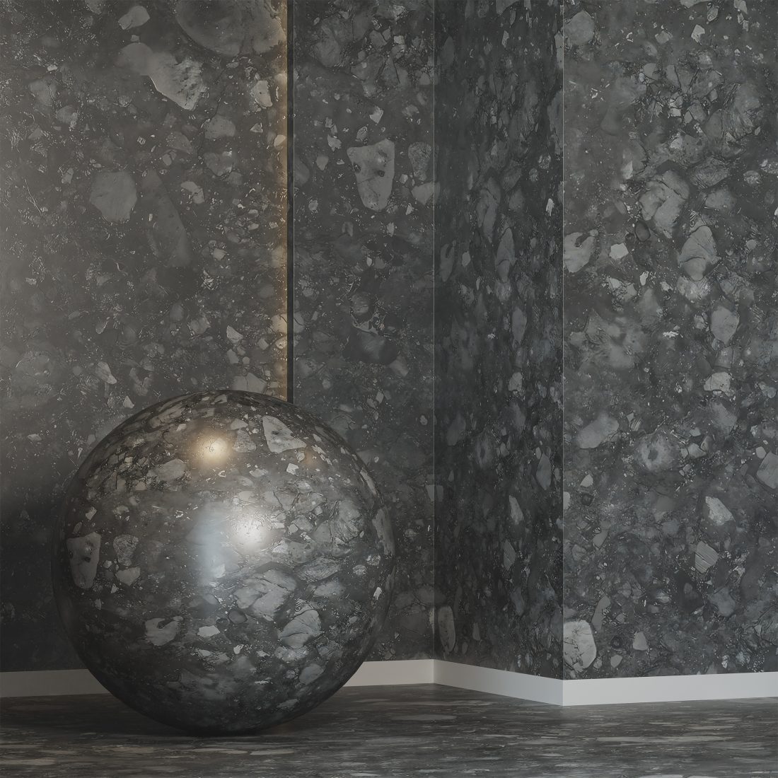 Decorative Stone_53 - 3D Model for VRay, Corona