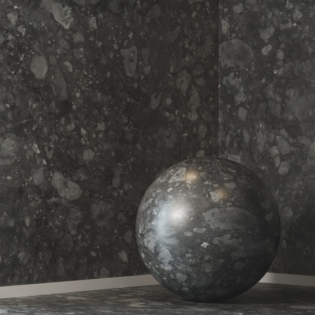 Decorative Stone_53 - 3D Model for VRay, Corona